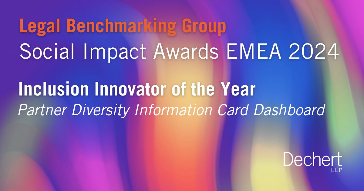 Dechert LLP on LinkedIn: Dechert is proud to have been honored as ... Dechert LLP on LinkedIn: Dechert is proud to have been honored as ...