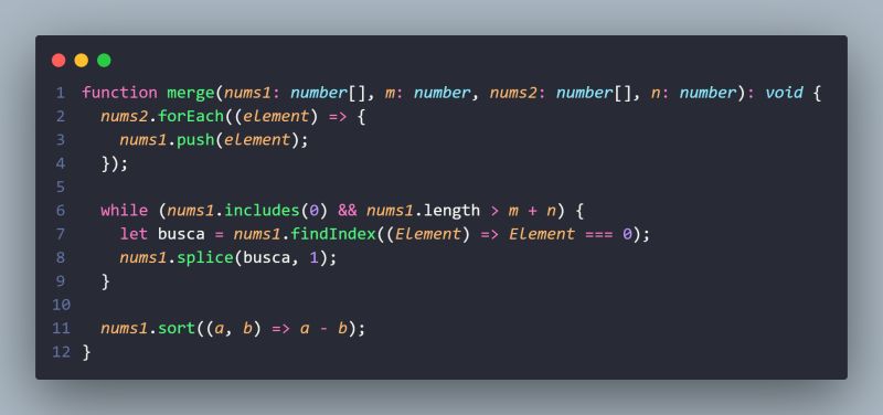Leetcode: Merge Sorted Array | Denner Bernardes posted on the topic ... Leetcode: Merge Sorted Array | Denner Bernardes posted on the topic ...