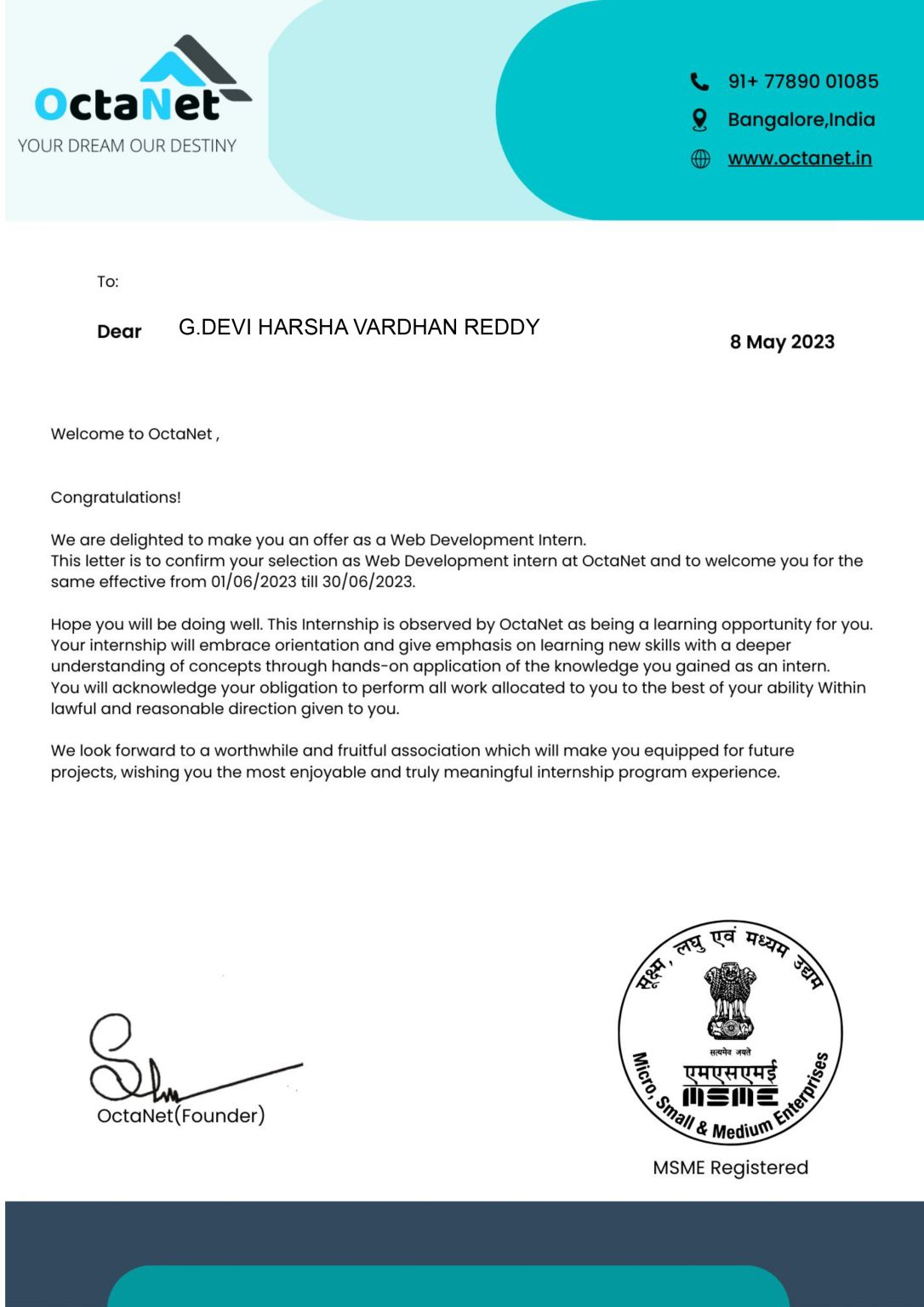 Harsha Vardhan Reddy on LinkedIn: #octanet #webdevelopment Harsha Vardhan Reddy on LinkedIn: #octanet #webdevelopment