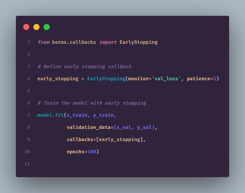 Sajjad Hadi on LinkedIn: #keras #codetips #deeplearning #earlystopping ... Sajjad Hadi on LinkedIn: #keras #codetips #deeplearning #earlystopping ...