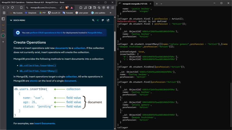 #day93 #crud #mongodb #nosql #backenddevelopment #100daysofcode #nodejs ... #day93 #crud #mongodb #nosql #backenddevelopment #100daysofcode #nodejs ...