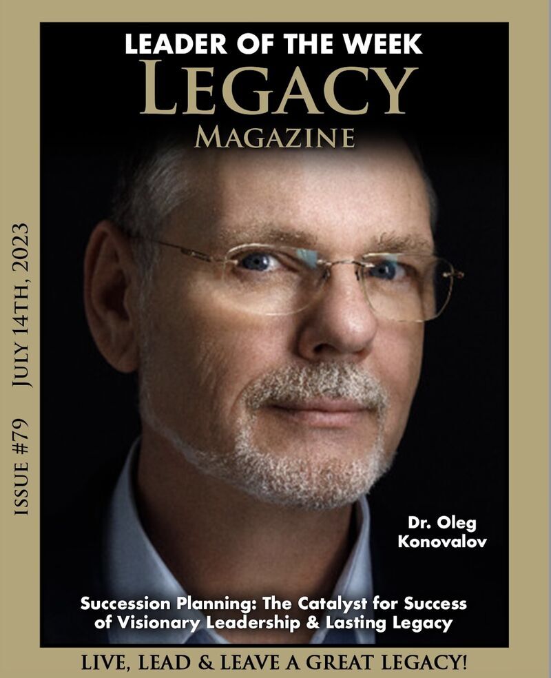 Dr. Oleg Konovalov on LinkedIn: VISION IS THE GREATEST LEGACY Today's # ... Dr. Oleg Konovalov on LinkedIn: VISION IS THE GREATEST LEGACY Today's # ...