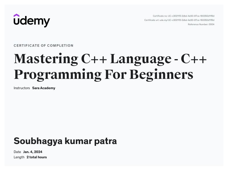 #cplusplus #programmingjourney #alwayslearning #certificationachieved ... #cplusplus #programmingjourney #alwayslearning #certificationachieved ...