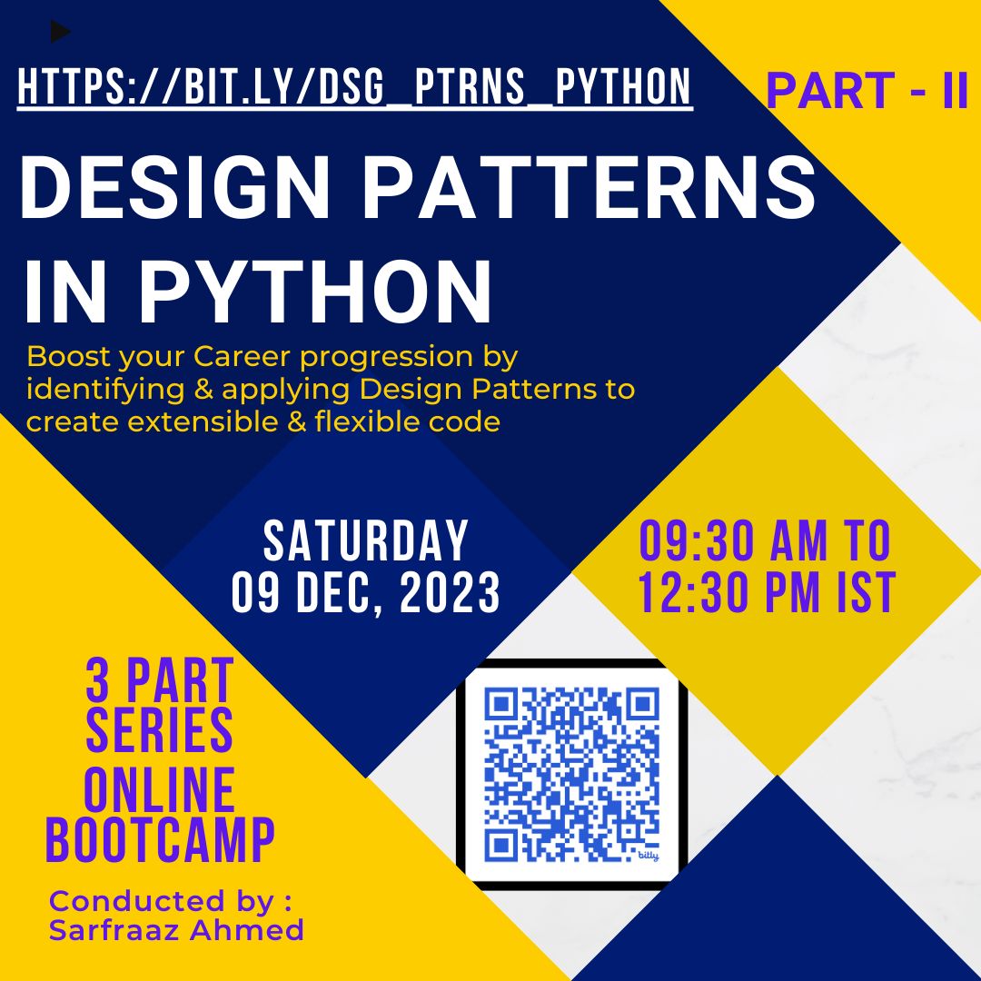 Sarfraaz Ahmed on LinkedIn: #python #designpatterns #programming # ... Sarfraaz Ahmed on LinkedIn: #python #designpatterns #programming # ...
