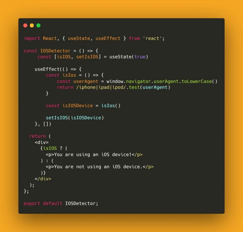 #webdev #codesnippets #reactjs #iosdetection #userexperience # ... #webdev #codesnippets #reactjs #iosdetection #userexperience # ...