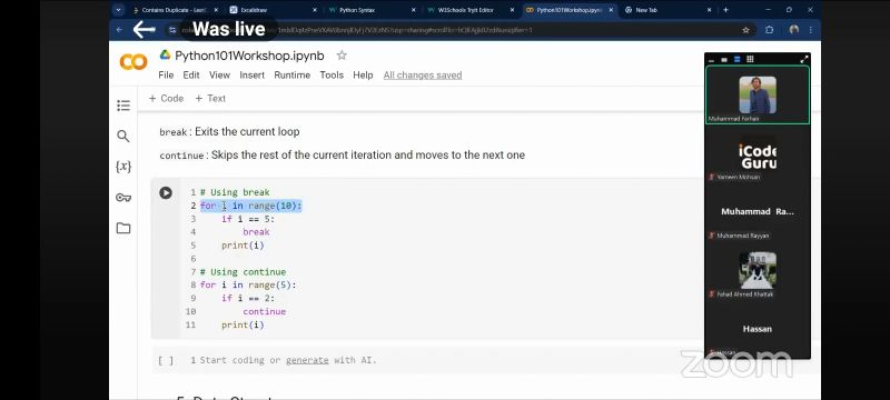 Muhammad Farhan on LinkedIn: #python #coding #workshop #icodeguru # ... Muhammad Farhan on LinkedIn: #python #coding #workshop #icodeguru # ...