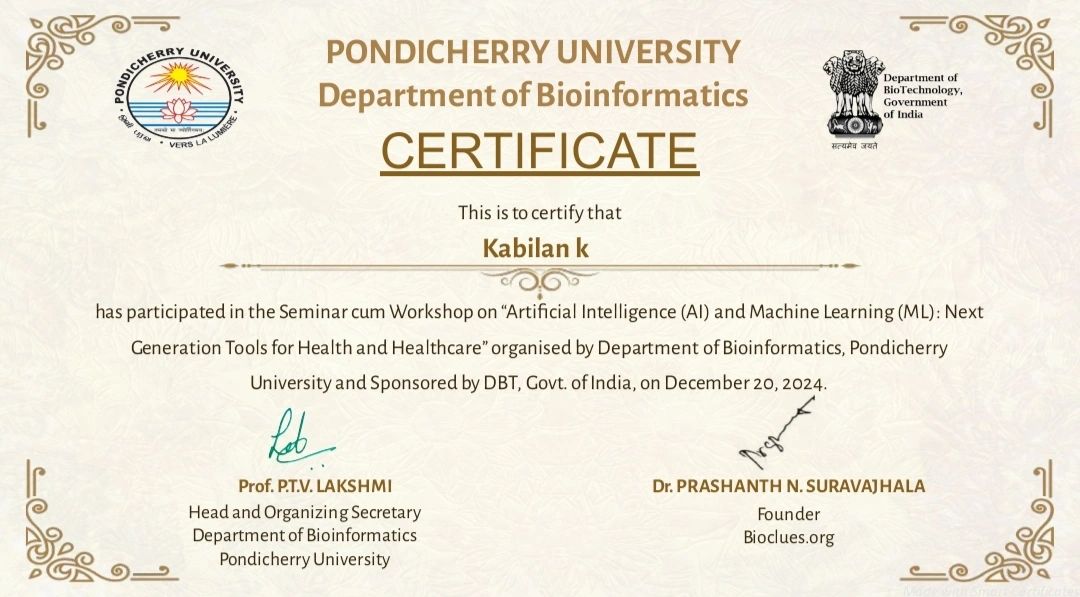 KABILAN K on LinkedIn: #ai #machinelearning #healthtech #ngs # ... KABILAN K on LinkedIn: #ai #machinelearning #healthtech #ngs # ...
