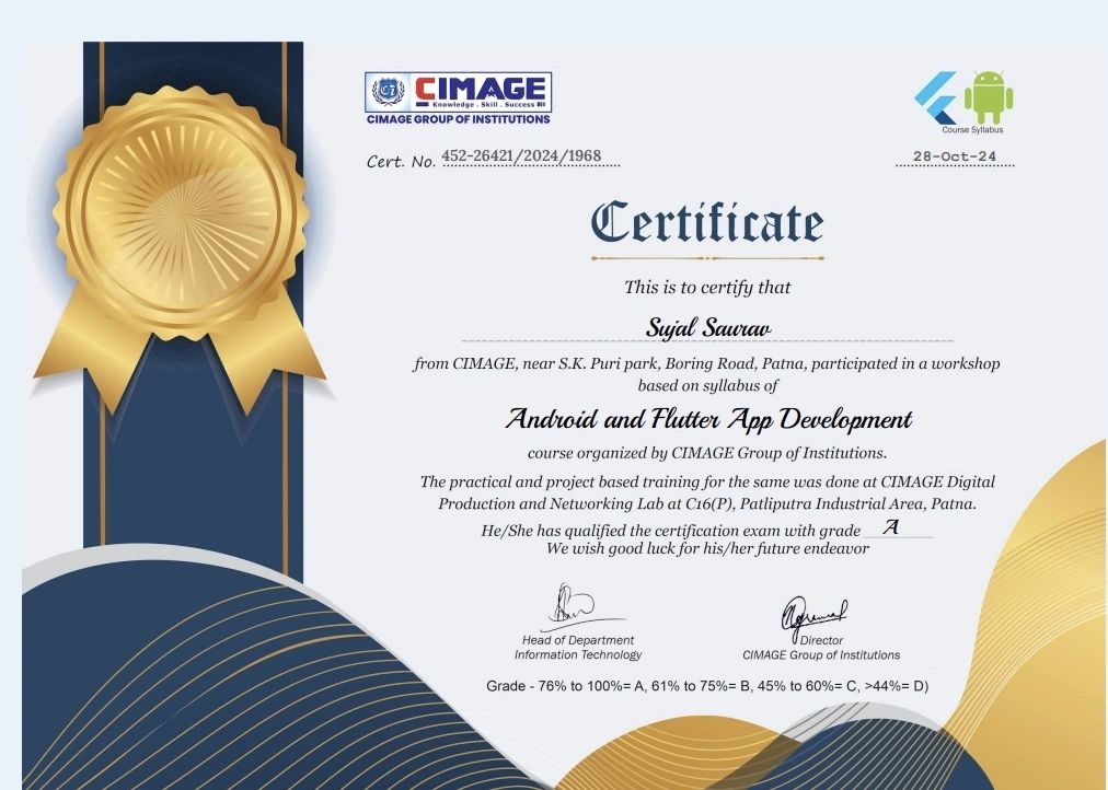 SUJAL SAURAV on LinkedIn: #learningneverstops #appdevelopment #flutter ... SUJAL SAURAV on LinkedIn: #learningneverstops #appdevelopment #flutter ...