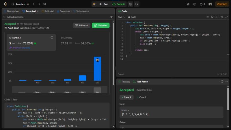 #100daysofcode #day30 #leetcode #java #twopointer #optimization ... #100daysofcode #day30 #leetcode #java #twopointer #optimization ...