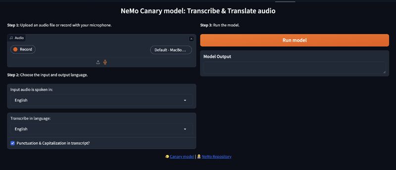 Ahsen Khaliq on LinkedIn: Nvidia releases canary-1b demo: https://lnkd ... Ahsen Khaliq on LinkedIn: Nvidia releases canary-1b demo: https://lnkd ...