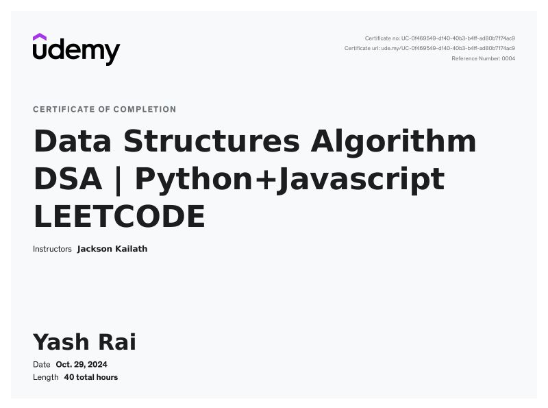 Yash Rai on LinkedIn: #datastructures #algorithms #python #javascript # ... Yash Rai on LinkedIn: #datastructures #algorithms #python #javascript # ...