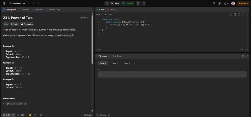 #leetcode #365daysofcode #bitmanipulation #binarylogic #dsa #codenewbie ... #leetcode #365daysofcode #bitmanipulation #binarylogic #dsa #codenewbie ...