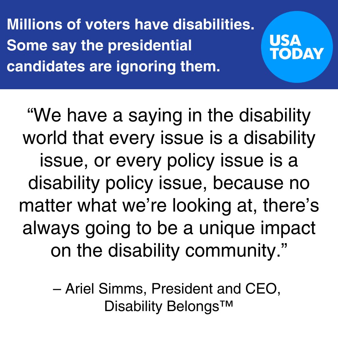“We have a saying in the disability world that every issue is a ... “We have a saying in the disability world that every issue is a ...