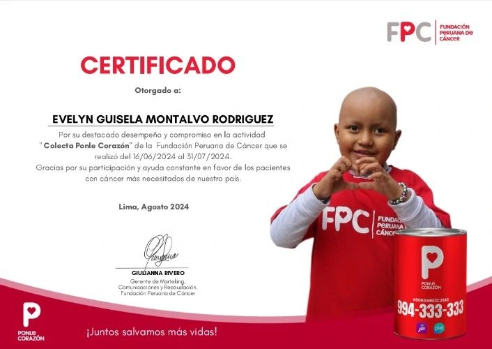 #fundacionperuanadecancer #fpc #ponlecorazon | Evelyn Guisela Montalvo ... #fundacionperuanadecancer #fpc #ponlecorazon | Evelyn Guisela Montalvo ...