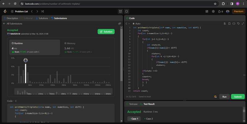 NAVEEN M on LinkedIn: #100daysofleetcode #codingjourney #problemsolving NAVEEN M on LinkedIn: #100daysofleetcode #codingjourney #problemsolving