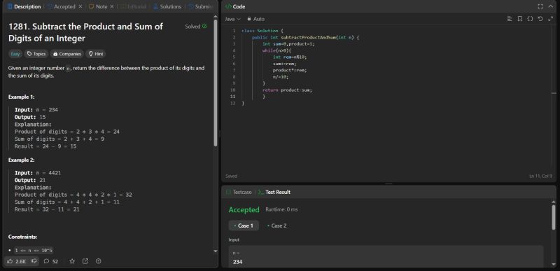 Velu Prabhakaran V on LinkedIn: #30daysleetcodechallenge #java Velu Prabhakaran V on LinkedIn: #30daysleetcodechallenge #java
