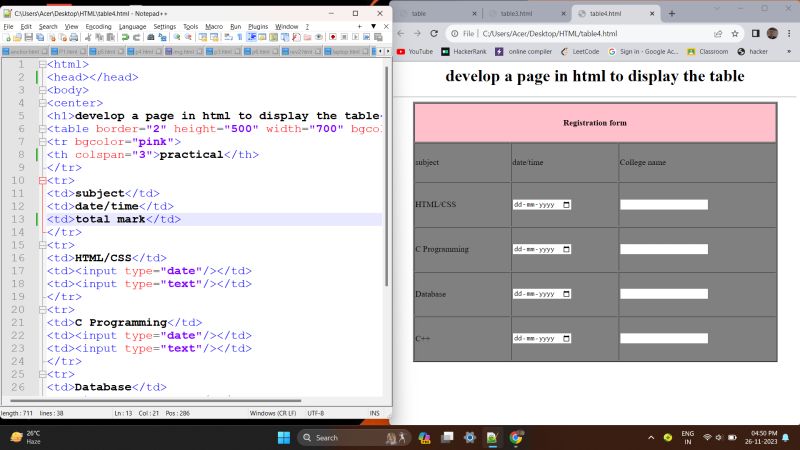 Shashwat Kumar Singh on LinkedIn: #html #table Shashwat Kumar Singh on LinkedIn: #html #table