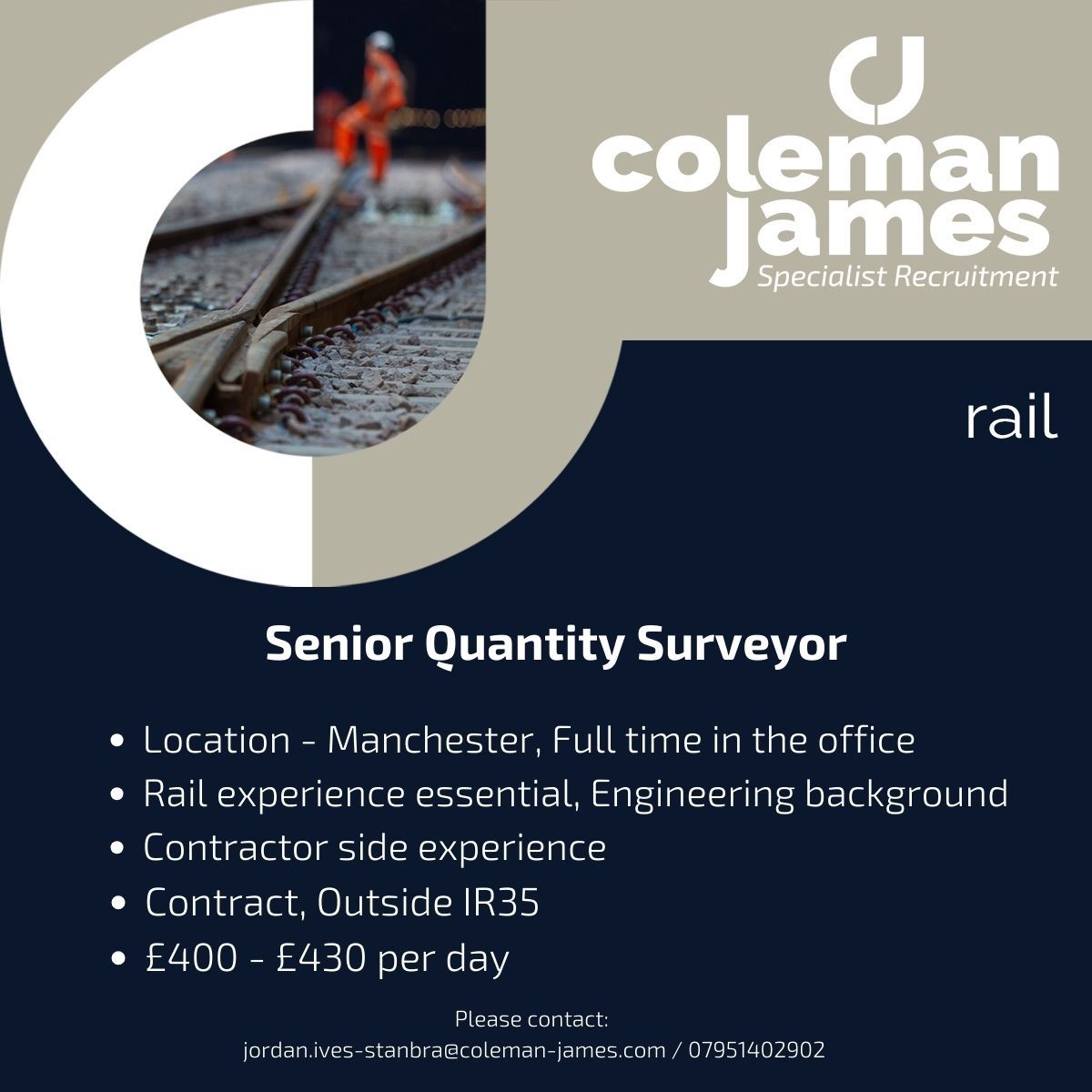 I am recruiting for an Outside IR35 Senior Quantity Surveyor for one of ... I am recruiting for an Outside IR35 Senior Quantity Surveyor for one of ...