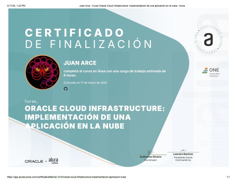 #cloudcomputing #oraclecloud #devops #learningjourney | Juan Arce #cloudcomputing #oraclecloud #devops #learningjourney | Juan Arce