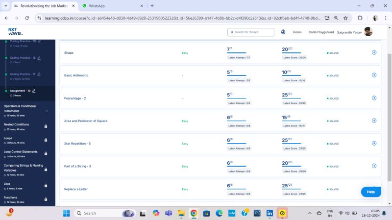Saipranith Chigiri on LinkedIn: #python #nxtwave #ccbp # ... Saipranith Chigiri on LinkedIn: #python #nxtwave #ccbp # ...