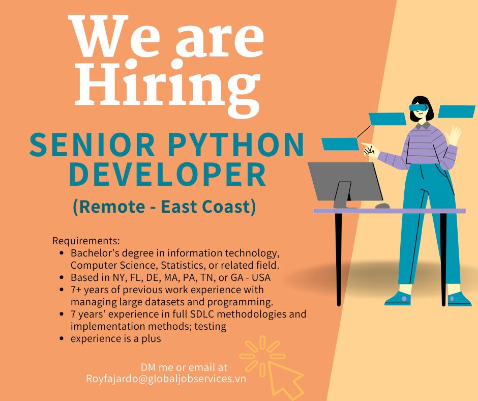 Global Job Services - Game Job Remote on LinkedIn: #python #developer # ... Global Job Services - Game Job Remote on LinkedIn: #python #developer # ...
