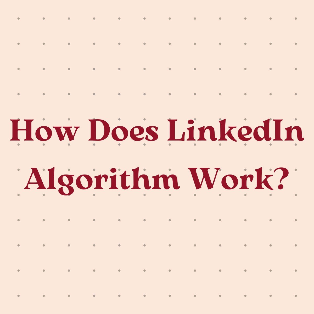 Divya Dharshini on LinkedIn: How Does LinkedIn's Algorithm Work??? Ever ... Divya Dharshini on LinkedIn: How Does LinkedIn's Algorithm Work??? Ever ...