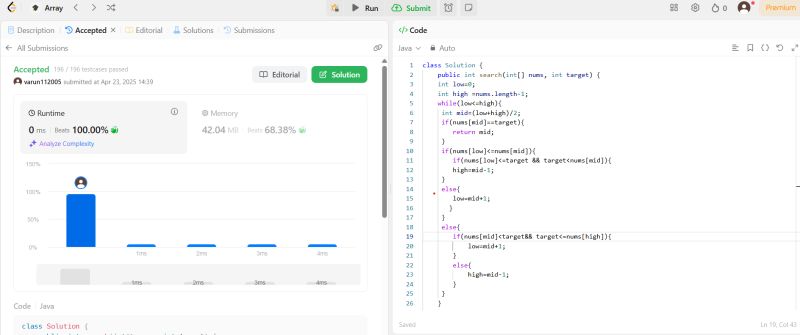 🔢 Day2-LeetCode Challenge Unlocked: Binary Search in rotated array ... 🔢 Day2-LeetCode Challenge Unlocked: Binary Search in rotated array ...