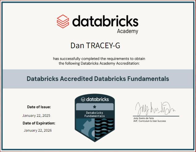 Dan Tracey on LinkedIn: #azuredatabricks #dataengineering Dan Tracey on LinkedIn: #azuredatabricks #dataengineering