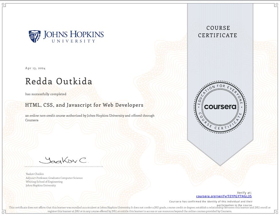 Redda Outkida on LinkedIn: #certification #html #css #javascript # ... Redda Outkida on LinkedIn: #certification #html #css #javascript # ...