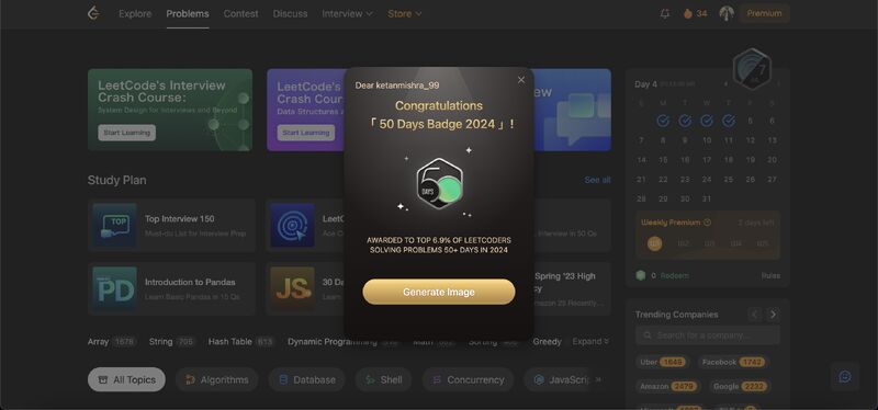 Ketan Kumar Mishra on LinkedIn: 🌟 Celebrating 50 Days of Coding! 🌟 I'm ... Ketan Kumar Mishra on LinkedIn: 🌟 Celebrating 50 Days of Coding! 🌟 I'm ...