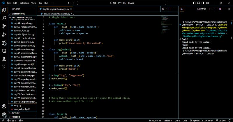 Jishank Rimal on LinkedIn: #python #100daysofcode #codeeveryday #oop # ... Jishank Rimal on LinkedIn: #python #100daysofcode #codeeveryday #oop # ...