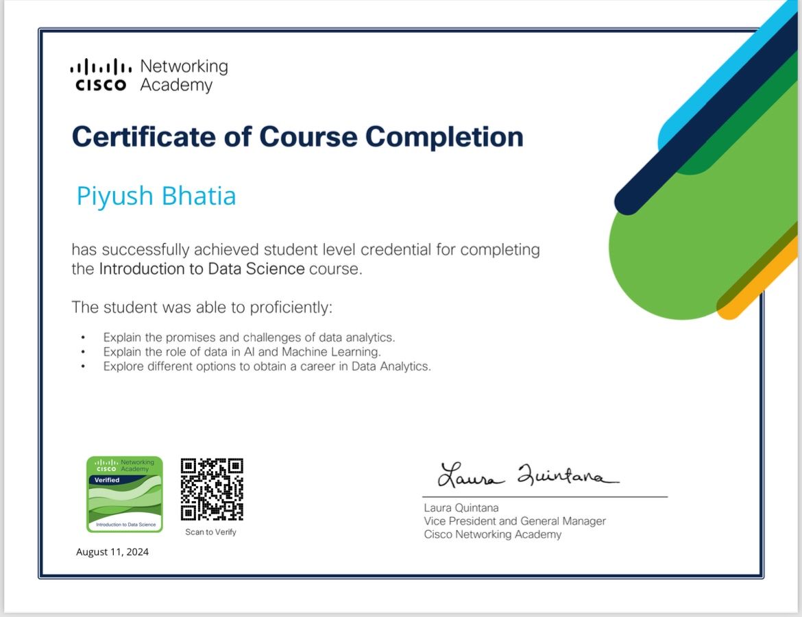 Piyush Bhatia on LinkedIn: #datascience #machinelearning #ai #analytics ... Piyush Bhatia on LinkedIn: #datascience #machinelearning #ai #analytics ...