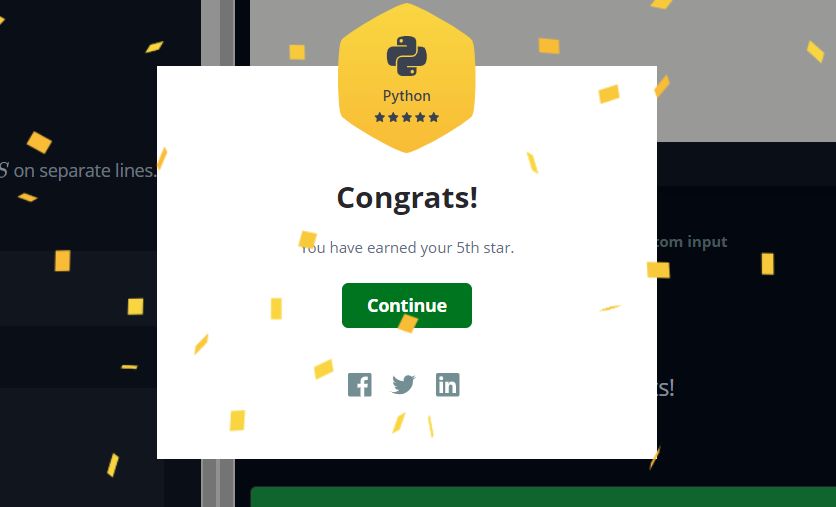 Ahmad Raza on LinkedIn: I have earned my 5th star @hackerRank python ... Ahmad Raza on LinkedIn: I have earned my 5th star @hackerRank python ...