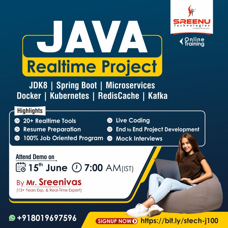 Sreenu Technologies on LinkedIn: #javarealtimeproject #javafullstack # ... Sreenu Technologies on LinkedIn: #javarealtimeproject #javafullstack # ...
