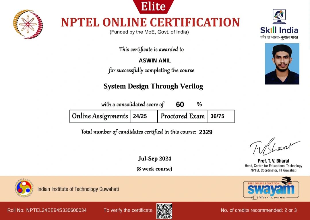Aswin Anil on LinkedIn: #nptel Aswin Anil on LinkedIn: #nptel