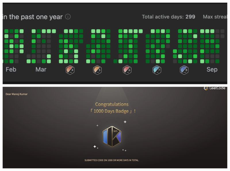 Manoj Kumar on LinkedIn: #consistency #leetcode #hardwork #daily #coding Manoj Kumar on LinkedIn: #consistency #leetcode #hardwork #daily #coding