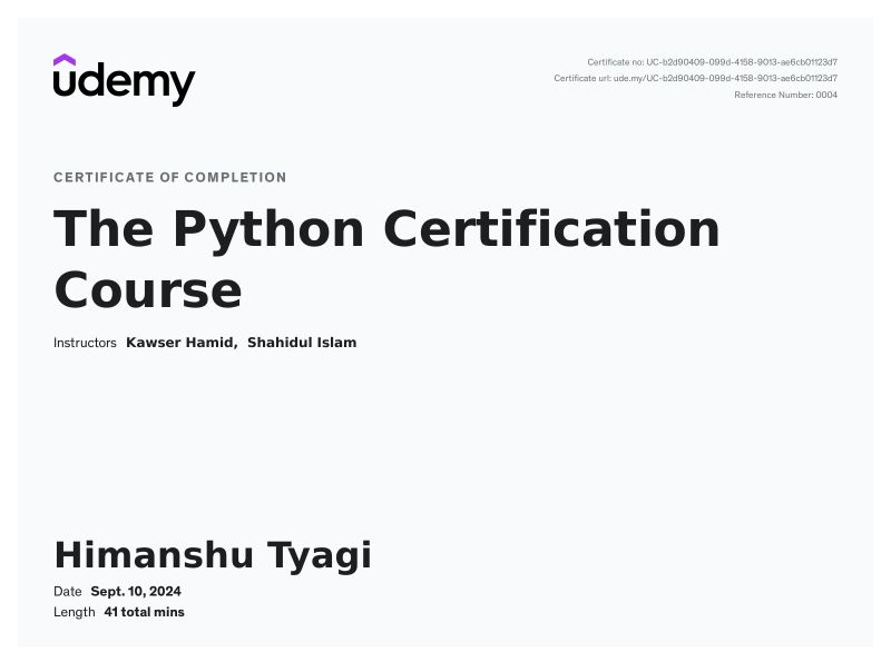 Himanshu Tyagi on LinkedIn: #python #programming #datascience Himanshu Tyagi on LinkedIn: #python #programming #datascience