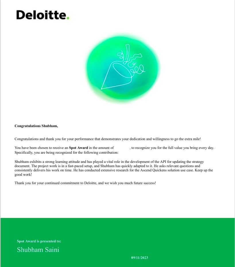 Shubham Saini on LinkedIn: Thank you HashedIn by Deloitte for the ... Shubham Saini on LinkedIn: Thank you HashedIn by Deloitte for the ...