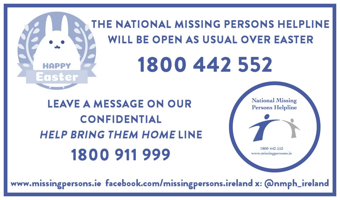 National Missing Persons Helpline Ireland on LinkedIn: 🐥 National ... National Missing Persons Helpline Ireland on LinkedIn: 🐥 National ...