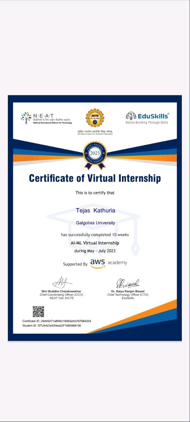 Tejas Kathuria on LinkedIn: #aicteeduskillsinternship #aicteinternship ... Tejas Kathuria on LinkedIn: #aicteeduskillsinternship #aicteinternship ...