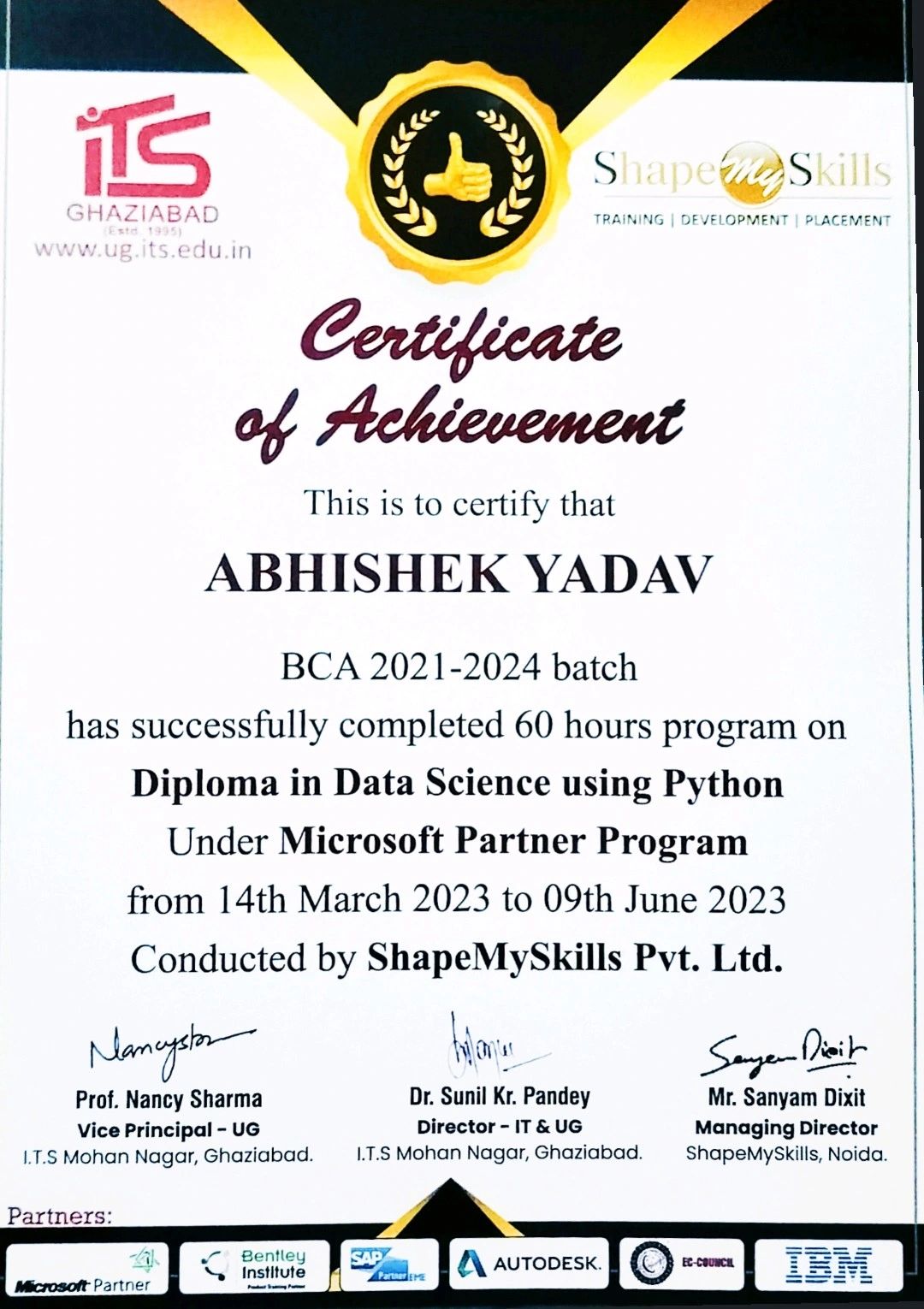 Abhishek Yadav on LinkedIn: #datascience #python #achievement # ... Abhishek Yadav on LinkedIn: #datascience #python #achievement # ...