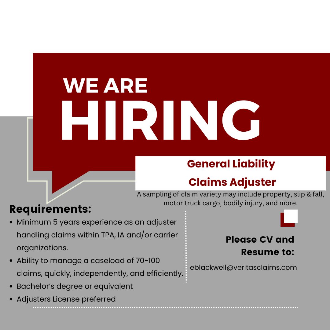 Carla Rice on LinkedIn: General Liability Claims Adjuster - Remote ... Carla Rice on LinkedIn: General Liability Claims Adjuster - Remote ...