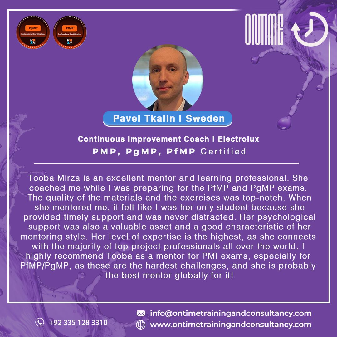 Tooba Mirza on LinkedIn: #pfmp #pgmp #pmp #pmi #pminstitute # ... Tooba Mirza on LinkedIn: #pfmp #pgmp #pmp #pmi #pminstitute # ...