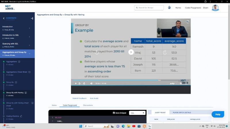 Sham kirupakaran Murugesan on LinkedIn: #sql #nxtwave #codingchallenge ... Sham kirupakaran Murugesan on LinkedIn: #sql #nxtwave #codingchallenge ...