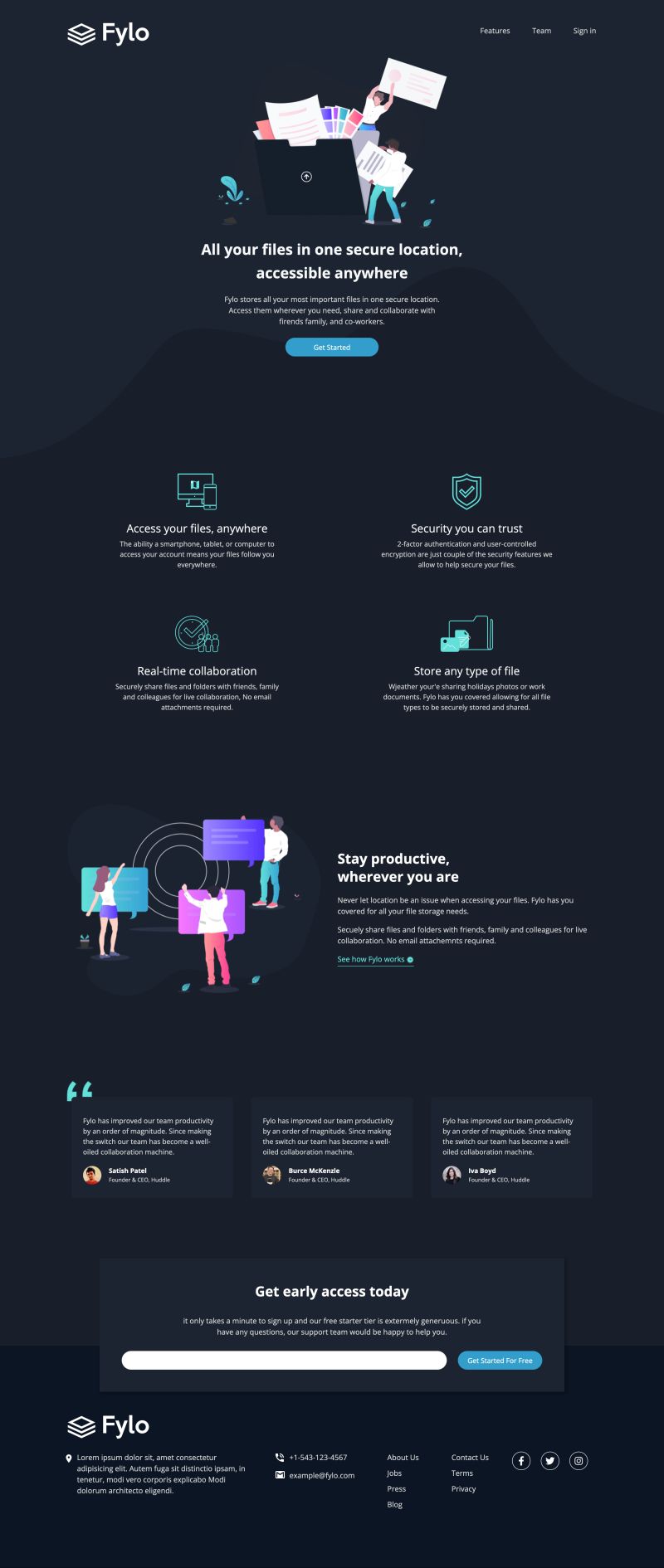 Frontend developer with Fylo responsive page | Huzaifa Ali posted on ... Frontend developer with Fylo responsive page | Huzaifa Ali posted on ...