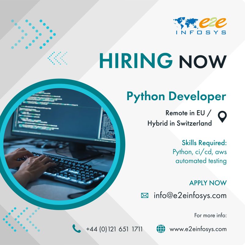 e2e Infosys on LinkedIn: #developer #python #programming #coding # ... e2e Infosys on LinkedIn: #developer #python #programming #coding # ...