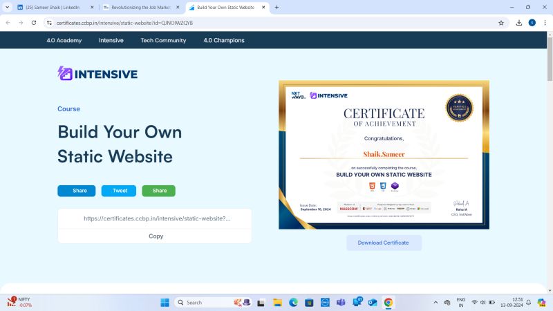 Sameer Shaik on LinkedIn: #nxtwave #ccbp #30days Sameer Shaik on LinkedIn: #nxtwave #ccbp #30days