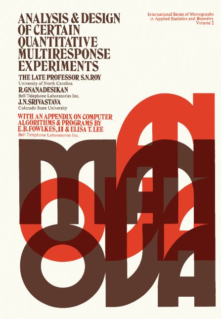 Analysis and design of certain quantitative multiresponse experiments ... Analysis and design of certain quantitative multiresponse experiments ...