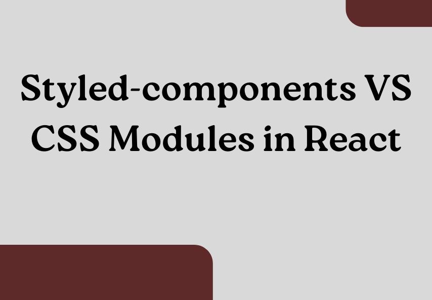 CSS Modules and Styled Components in React | Razan Aboushi posted on ... CSS Modules and Styled Components in React | Razan Aboushi posted on ...