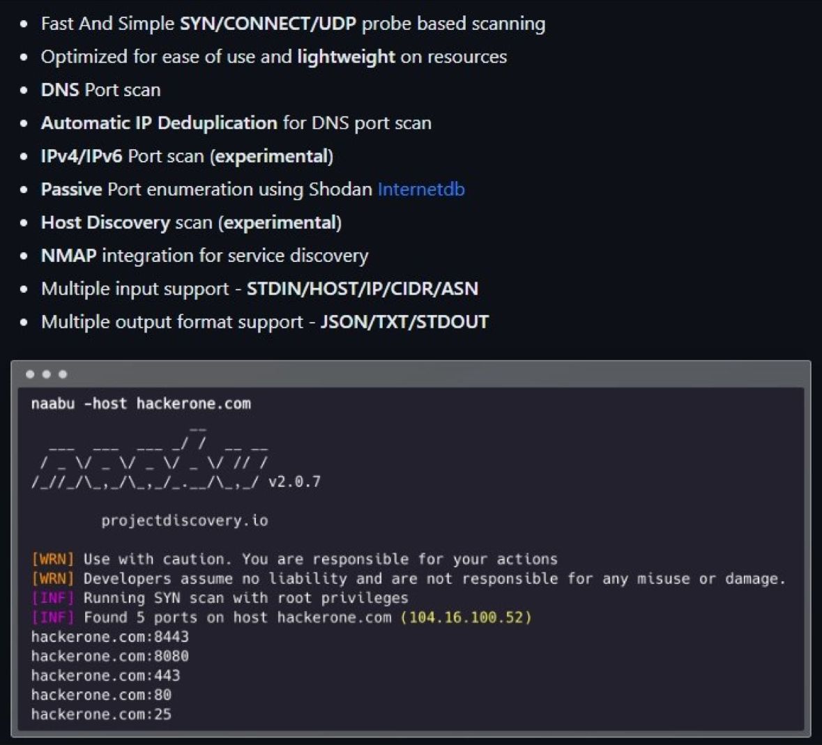 MRAIAGH KADER on LinkedIn: Naabu A fast port scanner written in go with ... MRAIAGH KADER on LinkedIn: Naabu A fast port scanner written in go with ...